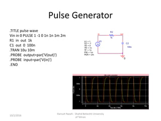 HSpice Essential Examples | PPTX
