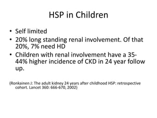HSP nephritis | PPTX