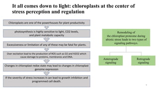 Molecular mechanism controlling plant growth during Abiotic stress | PPTX