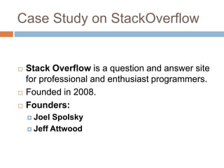 Stack overflow growth model | PPTX