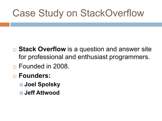 Stack overflow growth model | PPTX