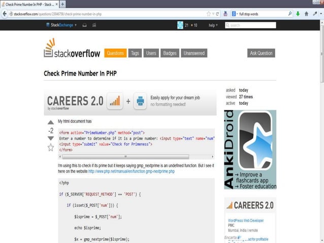 Stack overflow growth model | PPTX