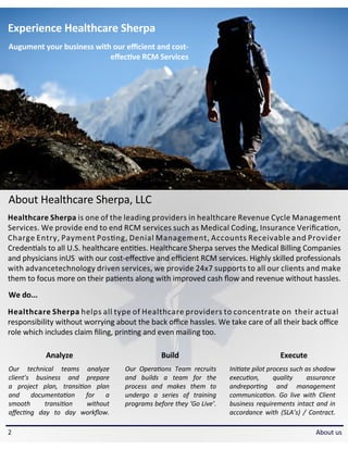Healthcare Sherpa profile | PDF