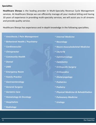 Healthcare Sherpa profile | PDF
