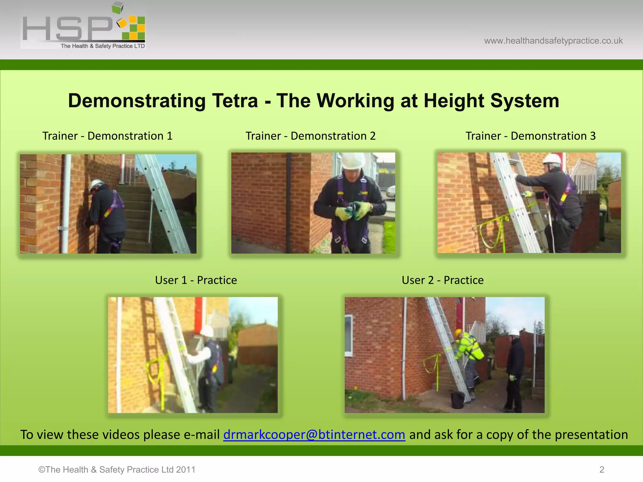HSP - Tetra Working At Height System | PPTX