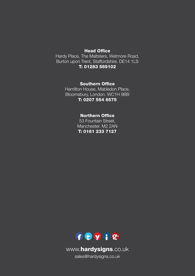 Hardy Signs - Signs Brochure | PDF