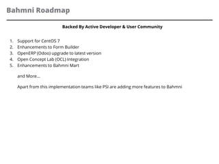 Bahmni - HSR2018 | PPTX