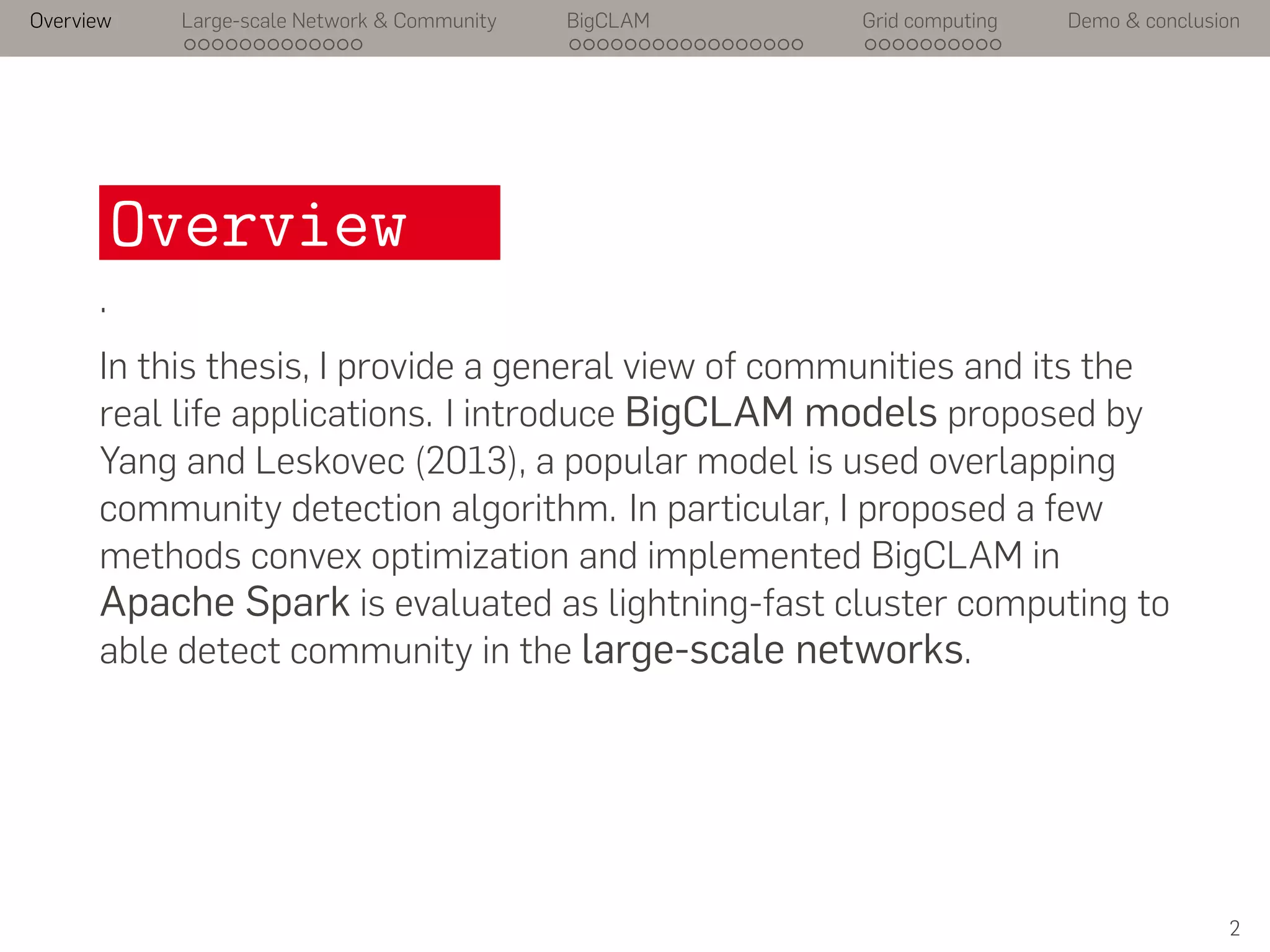 Overlapping Community Detection In Large Scale Networks Using Bigclam Model Build On Apache