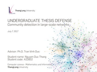 Overlapping community detection in Large-Scale Networks using BigCLAM ...