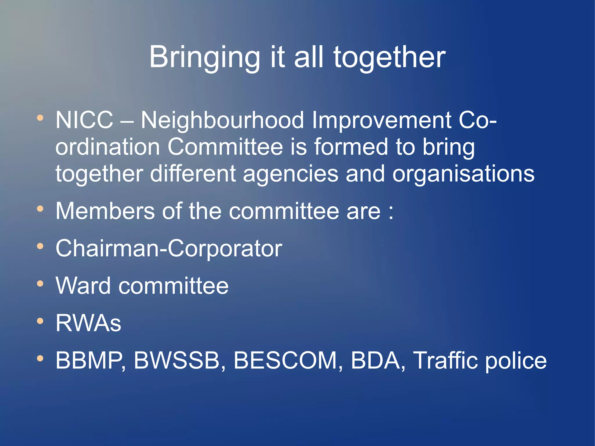 HSR Neighbourhood Improvement Plan | PPT