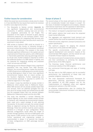 HSR (Phase1 Report) Executive Summary | PDF