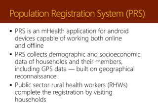 Implementing the Population Registration System: Progress Towards a ...