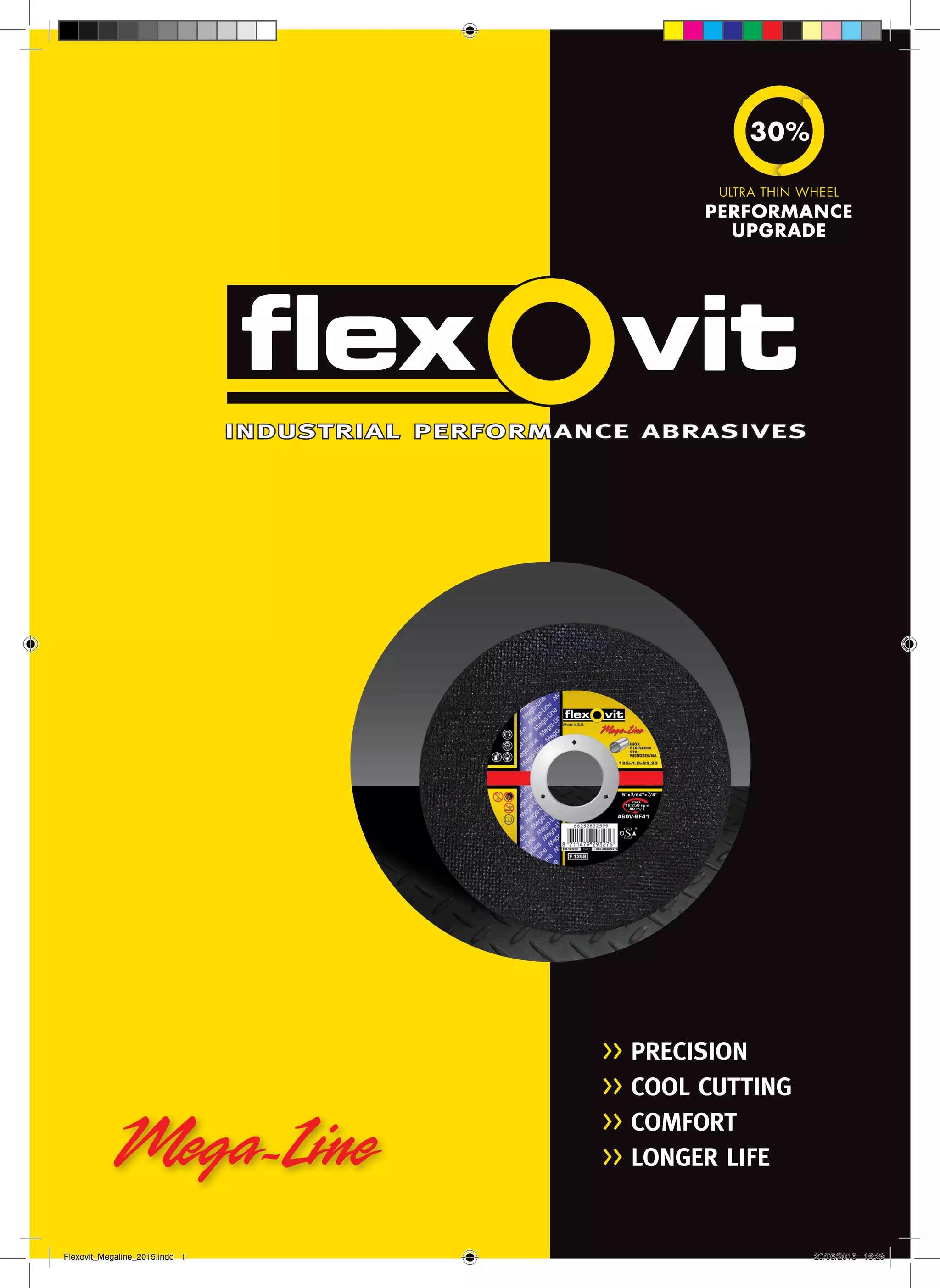 Brochure Flexovit Mega-Line cutting-off wheels | PDF | Manufacturing Industry | Industries