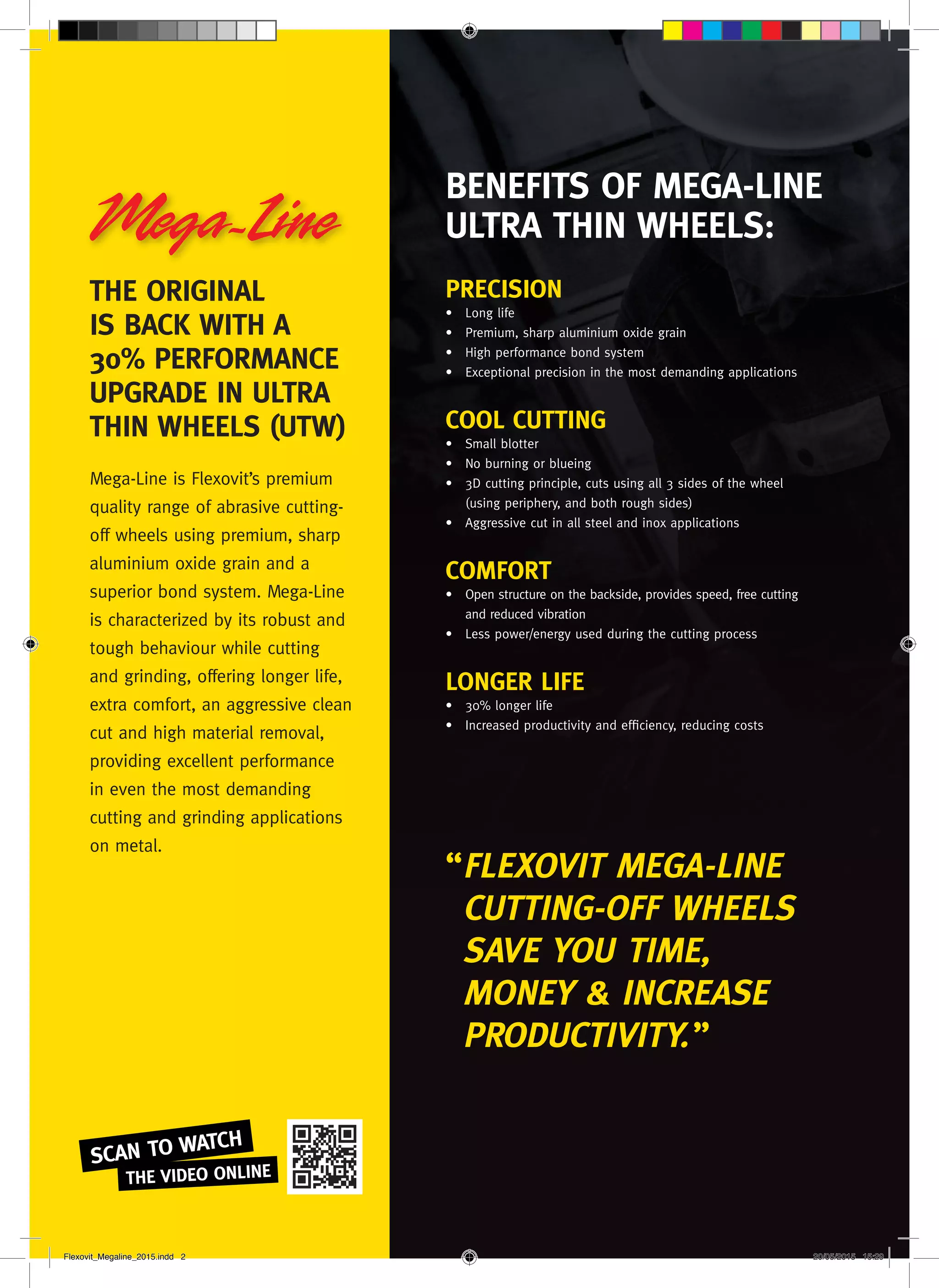 Brochure Flexovit Mega-Line cutting-off wheels | PDF