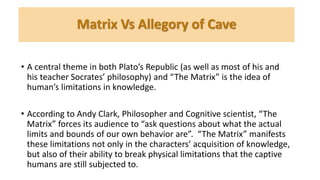 Allegory of the Cave and The Matrix | PPTX