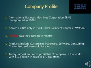 IBM Growth and Marketing strategies | PPTX