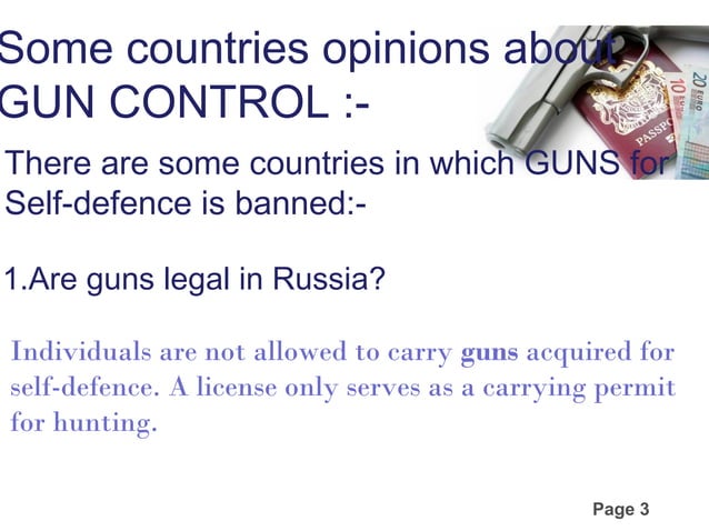 gun control | PPT