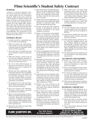 Hs safety contract 2011 2012 | PDF