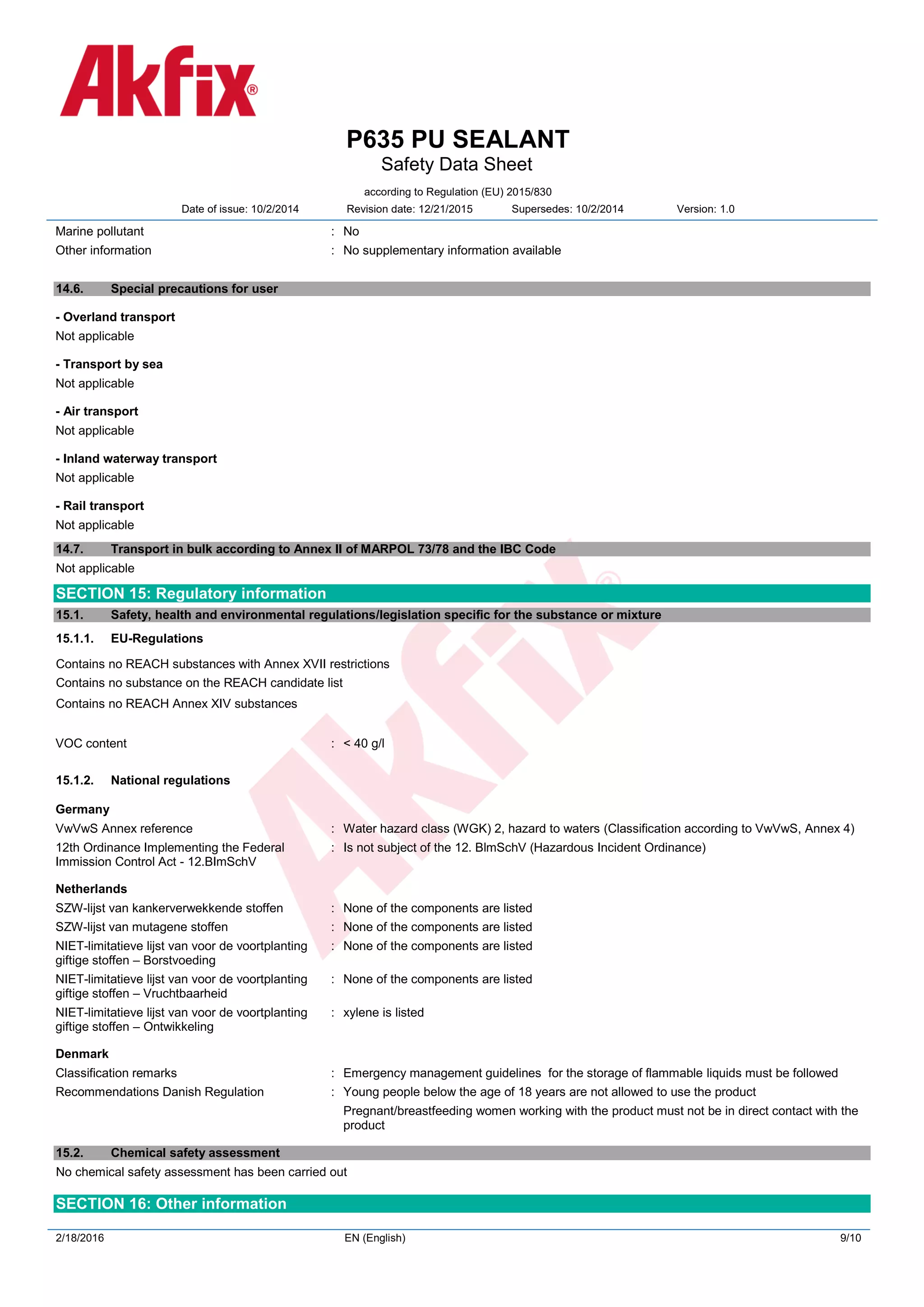 Trám khe polyurethane Akfix P635 | PDF
