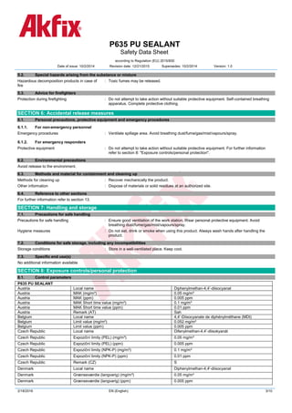 Trám khe polyurethane Akfix P635 | PDF