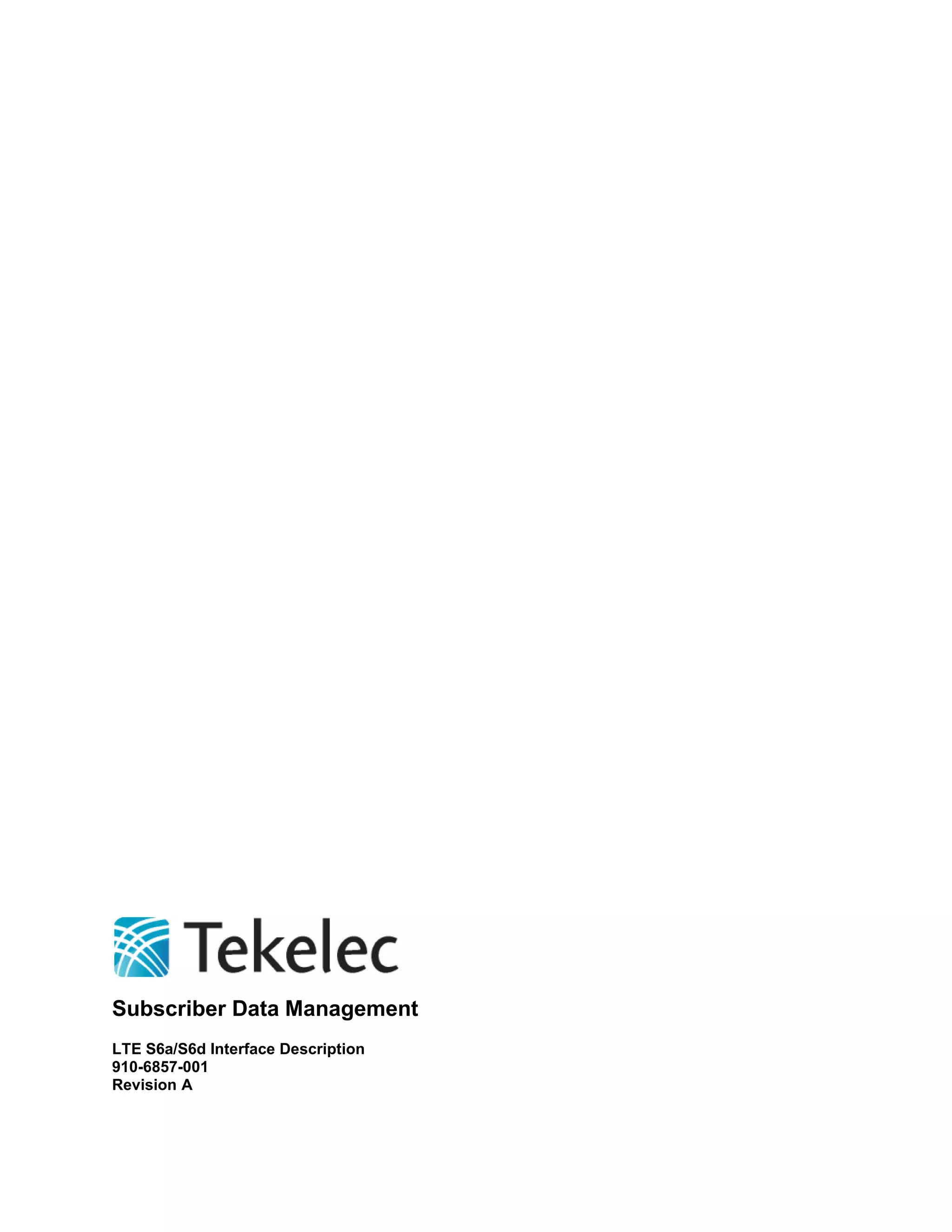 Hss behaviour on s6a interface (tekelec) | PDF