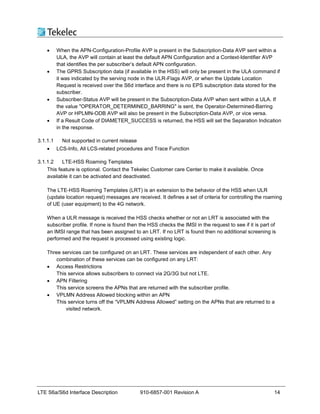 Hss behaviour on s6a interface (tekelec) | PDF