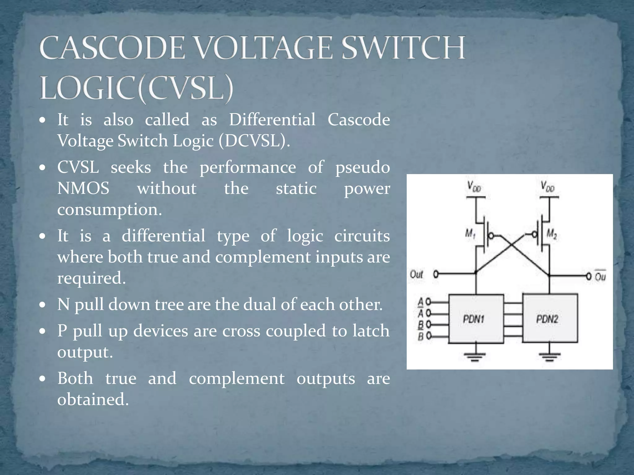 CMOS LOGIC STRUCTURES | PPTX
