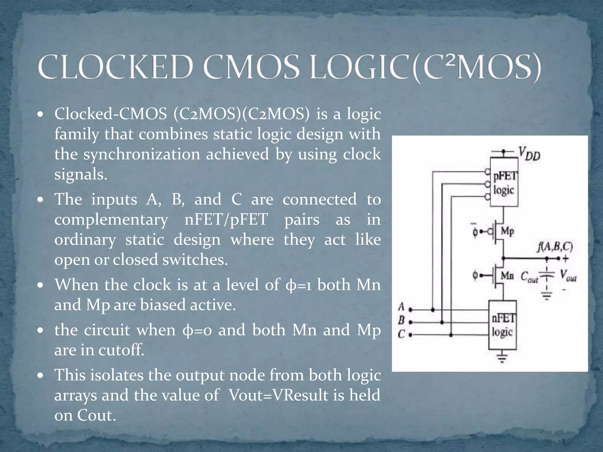 CMOS LOGIC STRUCTURES | PPTX