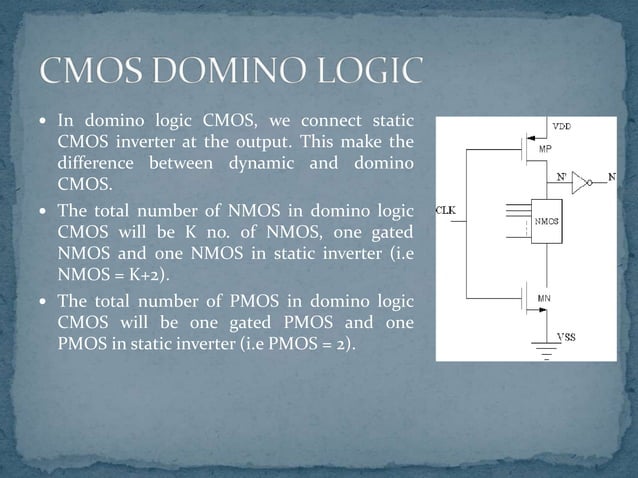 CMOS LOGIC STRUCTURES | PPTX