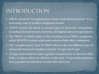 CMOS LOGIC STRUCTURES | PPTX