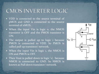 CMOS LOGIC STRUCTURES | PPTX