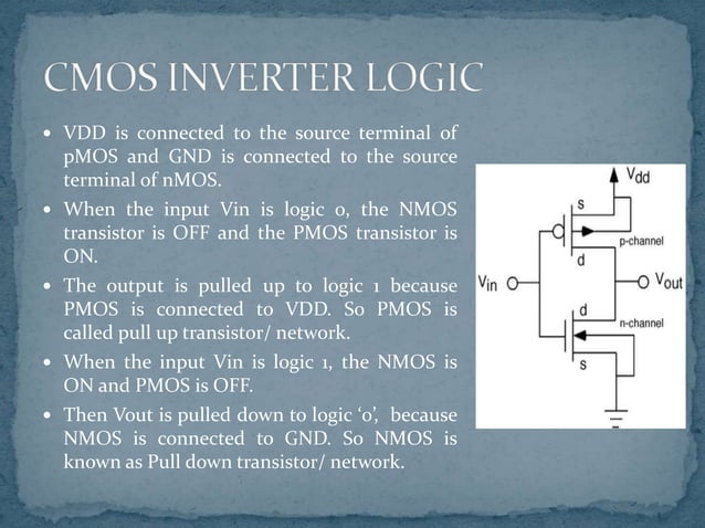 CMOS LOGIC STRUCTURES | PPTX