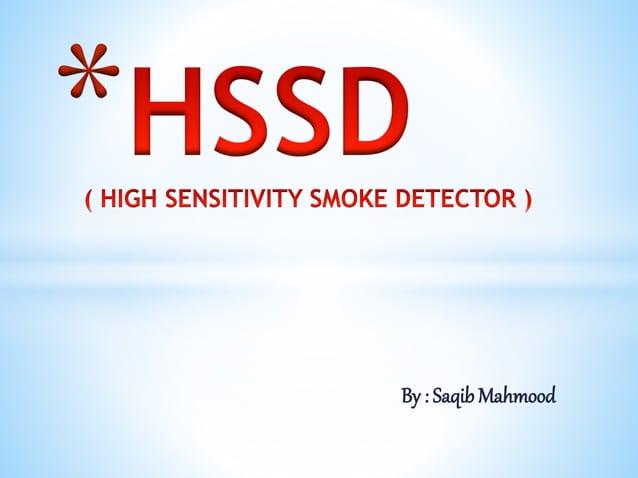 Hssd by saqib mehmood | PPTX