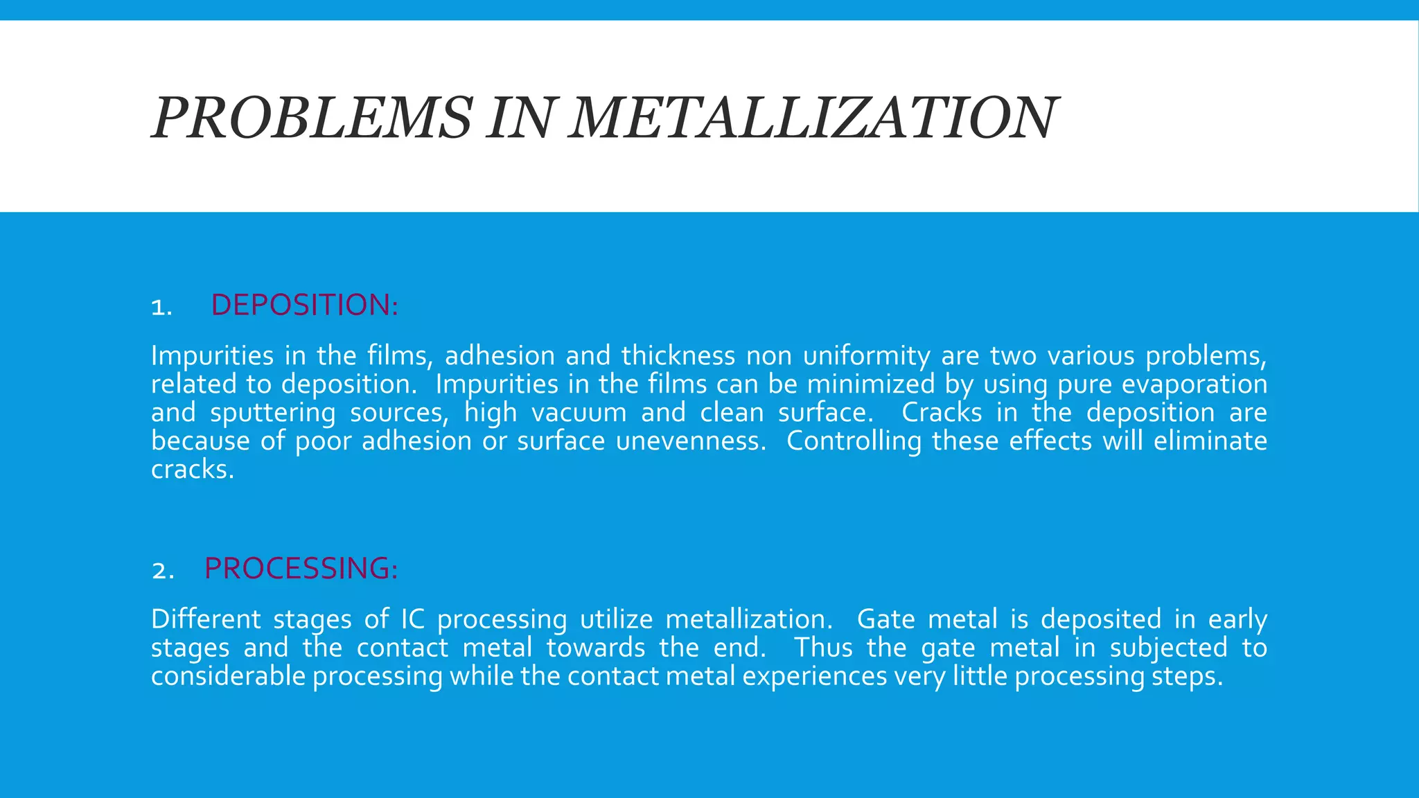Metallization | PPTX