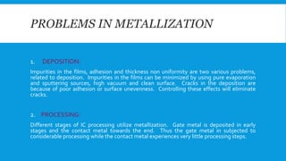 Metallization | PPTX