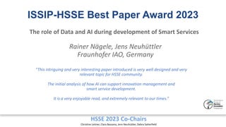 HSSE 2023 Best Paper Award July 24.pptx