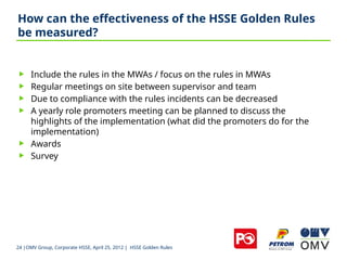 HSSE Safety Golden Rules (International) .pptx