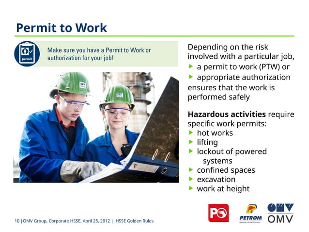 HSSE Safety Golden Rules (International) .pptx