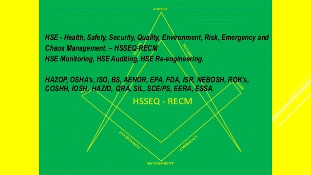 HSSEQ-RECM Presentation.