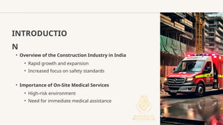 on site construction ambulance service in All India | PPTX