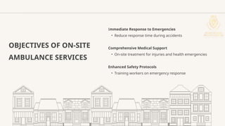 on site construction ambulance service in All India | PPTX