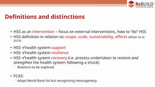 Health System Strengthening in Fragile & Conflict-Affected Settings | PPTX