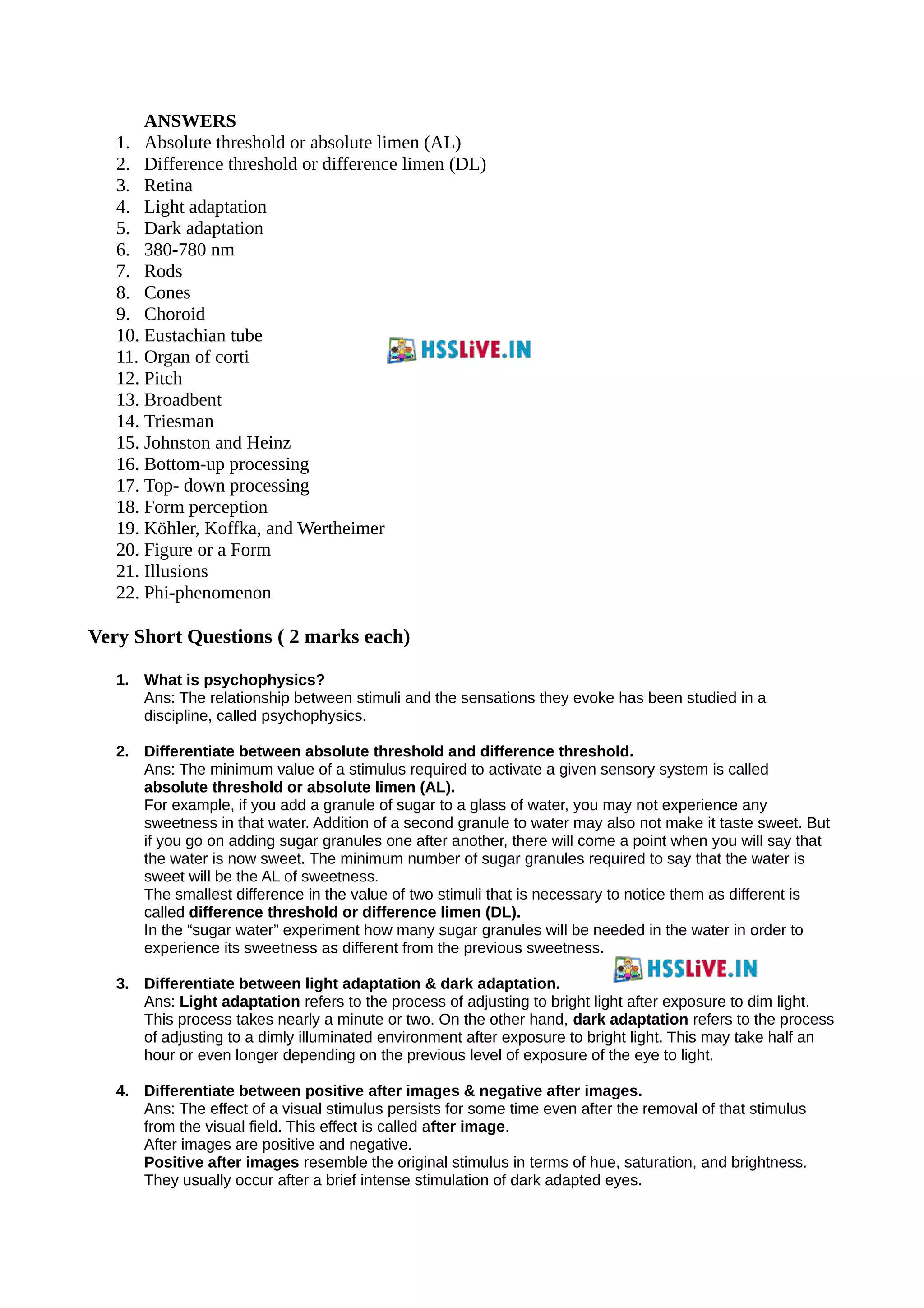 chapter 5-sensory, attentional and perceptual processes | PDF