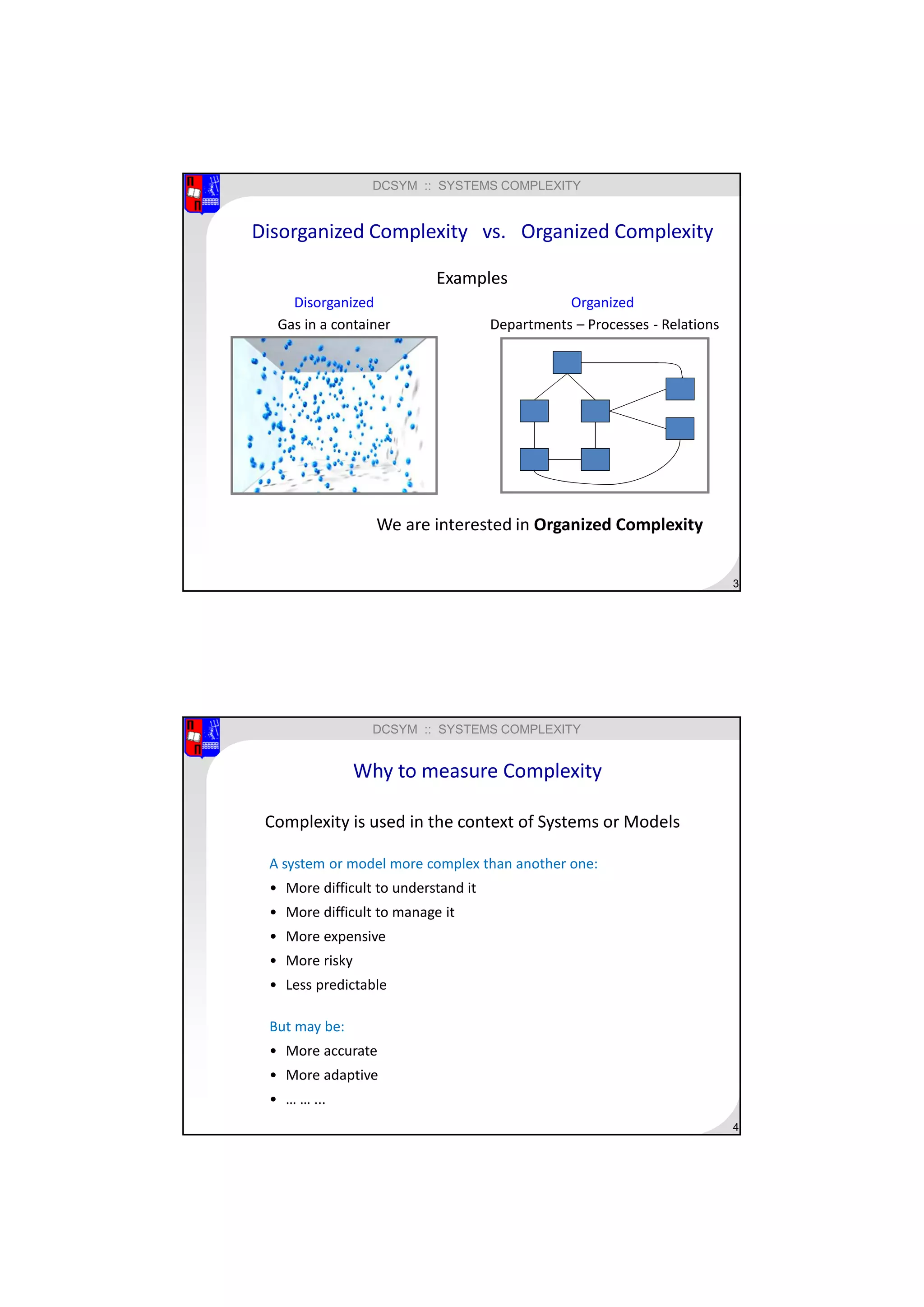 Using the Design and Control Systemic Methodology to calculate Systems Complexity | PDF ...