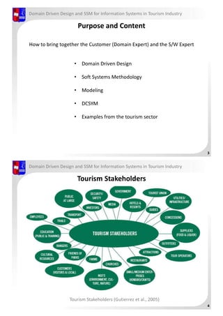 Domain Driven Design and Soft Systems Methodology for Information Systems in Tourism Industry ...