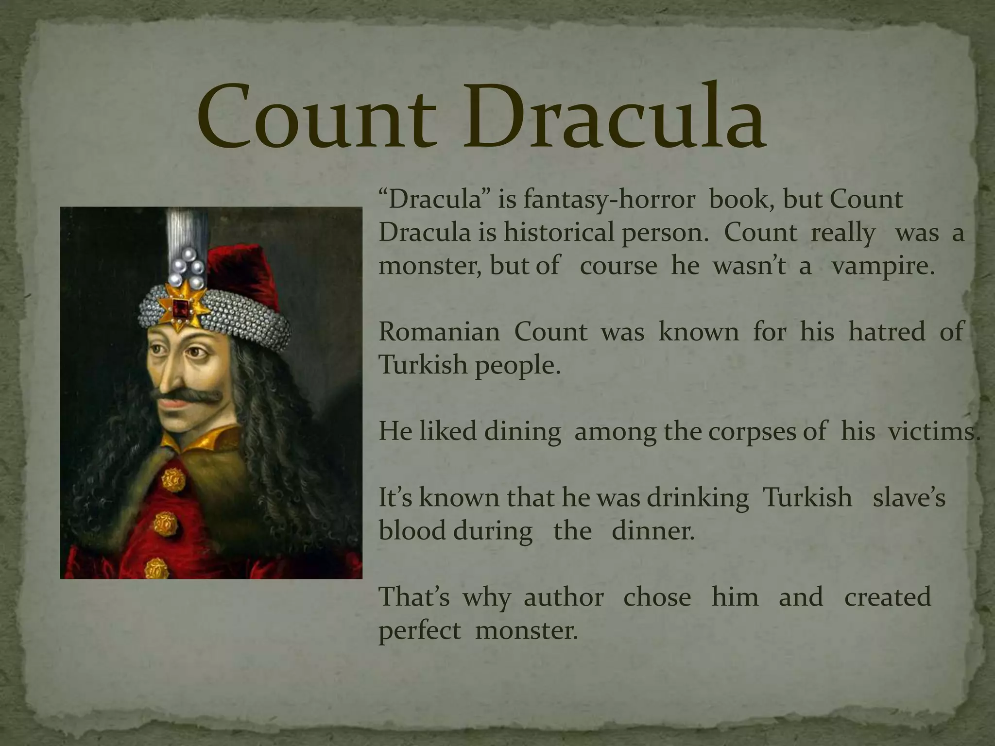 "Dracula" by Bram Stoker | PPTX