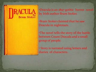 "Dracula" by Bram Stoker | PPTX