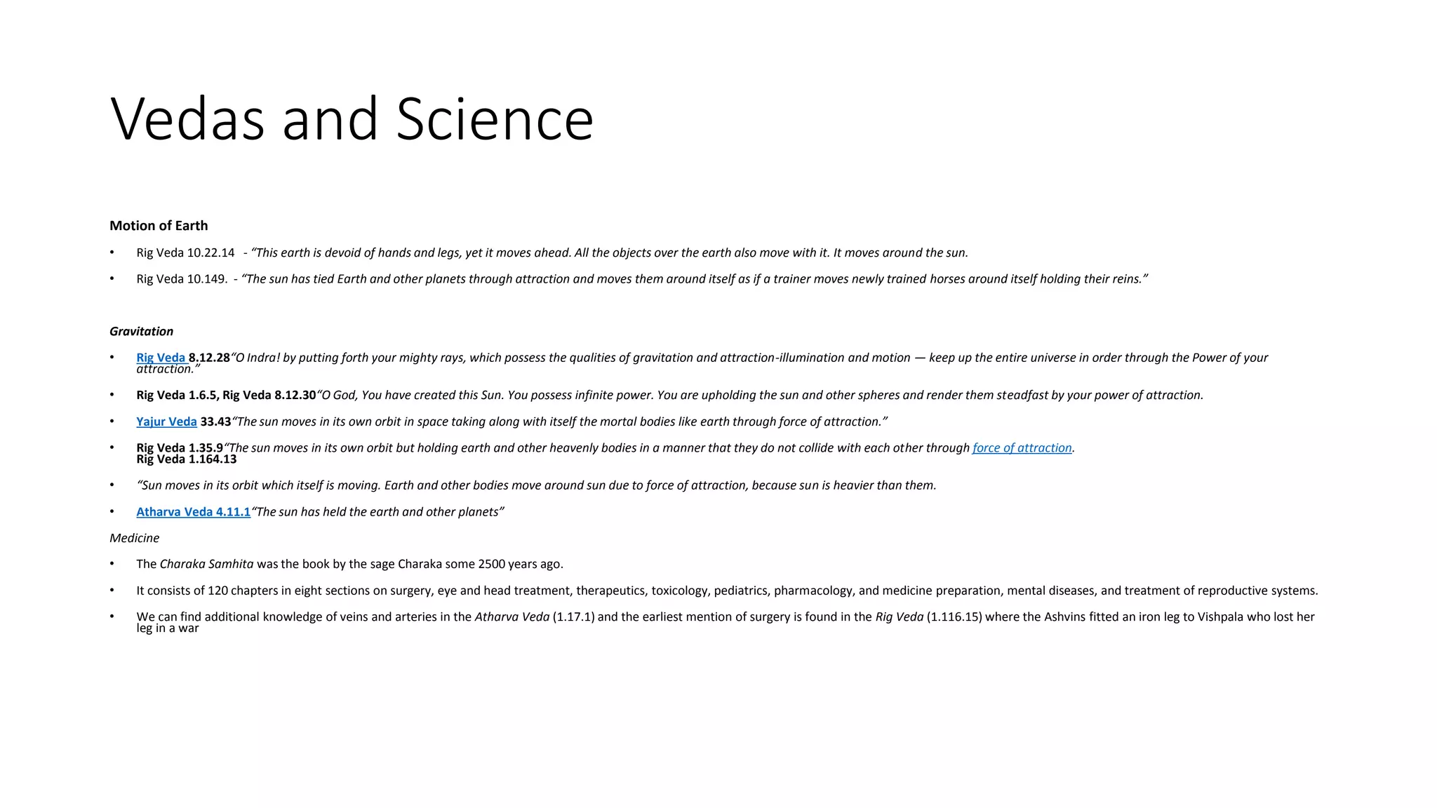HSS - Vedic Sciences And Their Relevance | PPT