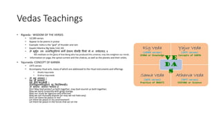 HSS - Vedic Sciences And Their Relevance | PPT