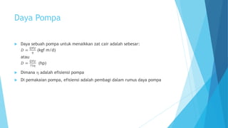 Hidrolik Saluran Tertutup Pompa (Teknik Pengairan) | PDF